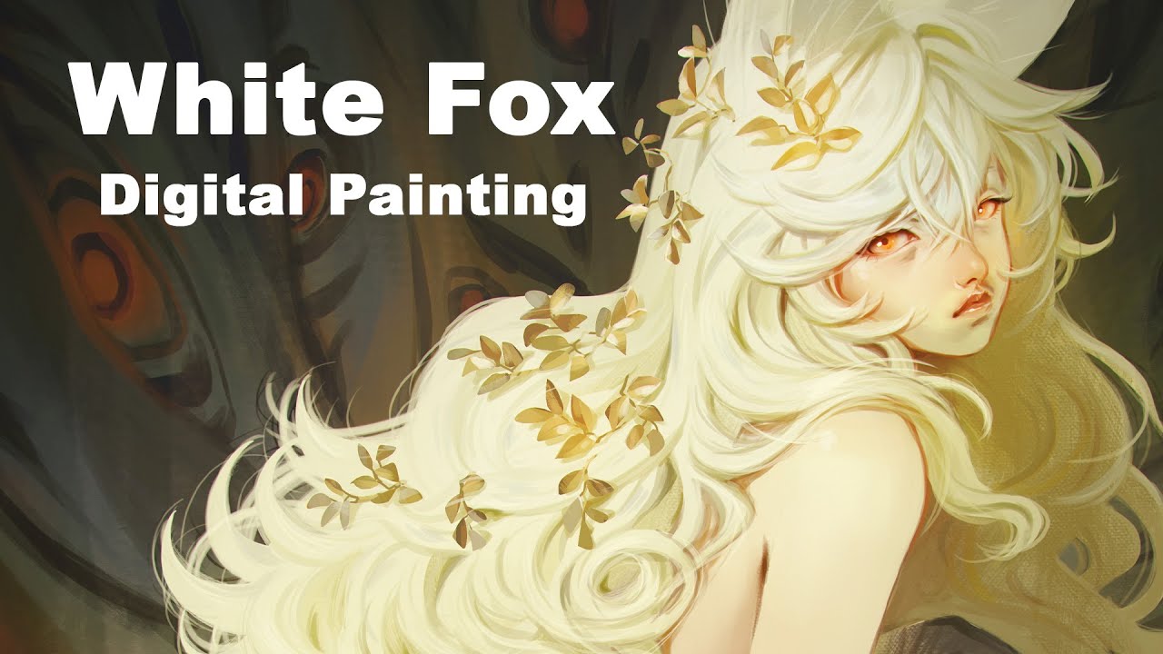 White Fox [Digital Painting] - YouTube