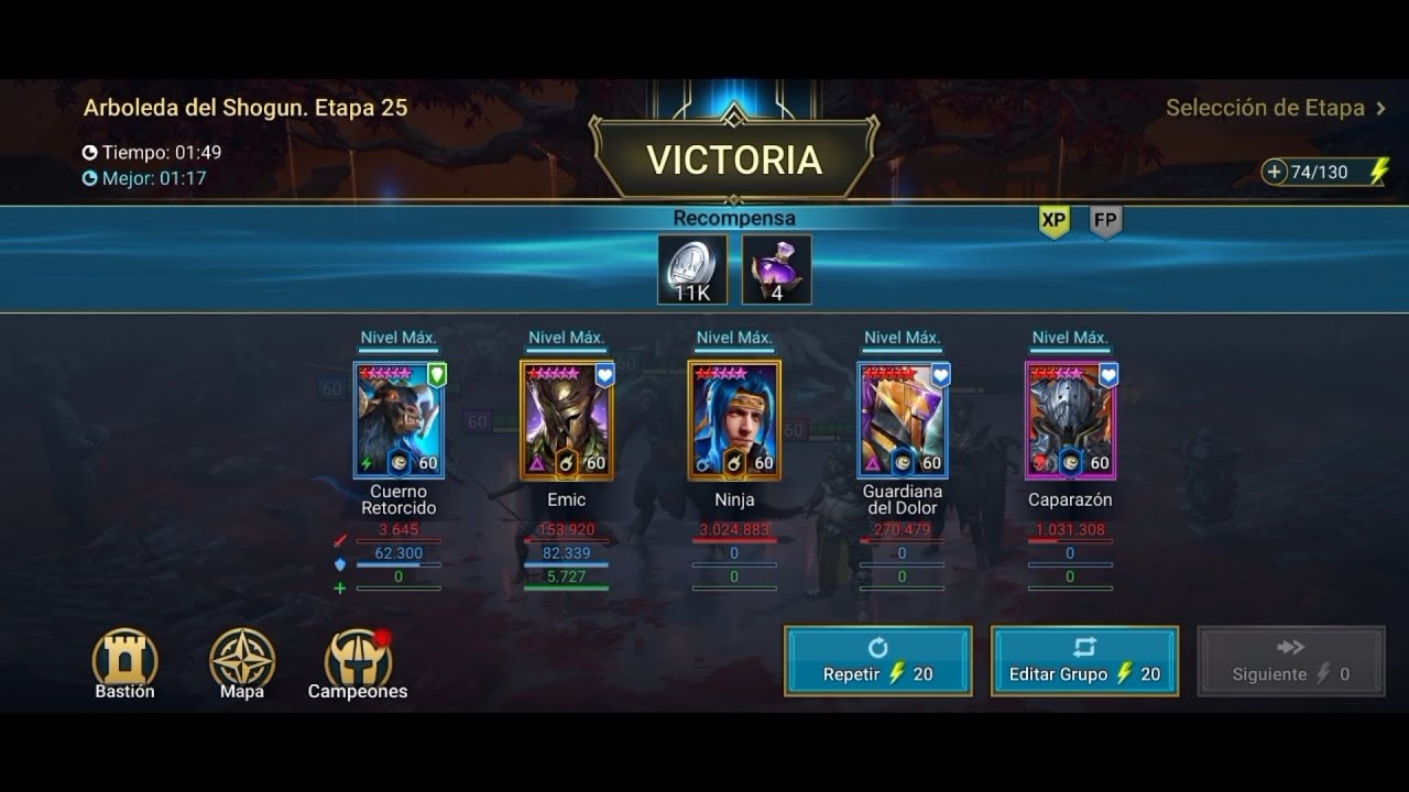 Shogun 25, con campeones gratuitos. | RAID Shadow Legends. - YouTube