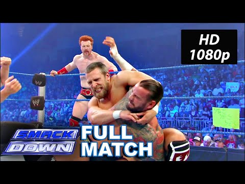 Sheamus/CM Punk (w/AJ Lee) vs Daniel Bryan/Dolph Ziggler WWE SmackDown June 15, 2012 Full Match HD