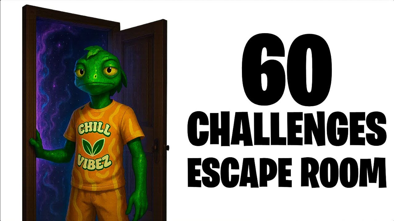 60 Challenges Escape Room All Levels Fortnite Tutorial - YouTube