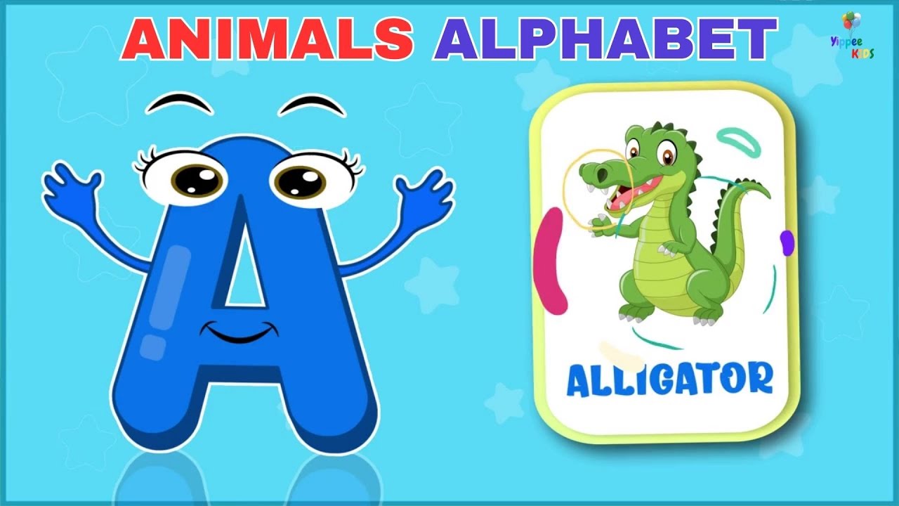 Learn Animal Alphabet A to Z with Animals! | ABC Animals Flashcards for ...
