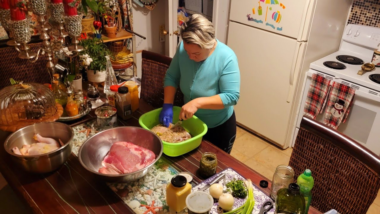 Temperando as carnes p Natal,fiz doce de banana🇺🇲🇧🇷# ...