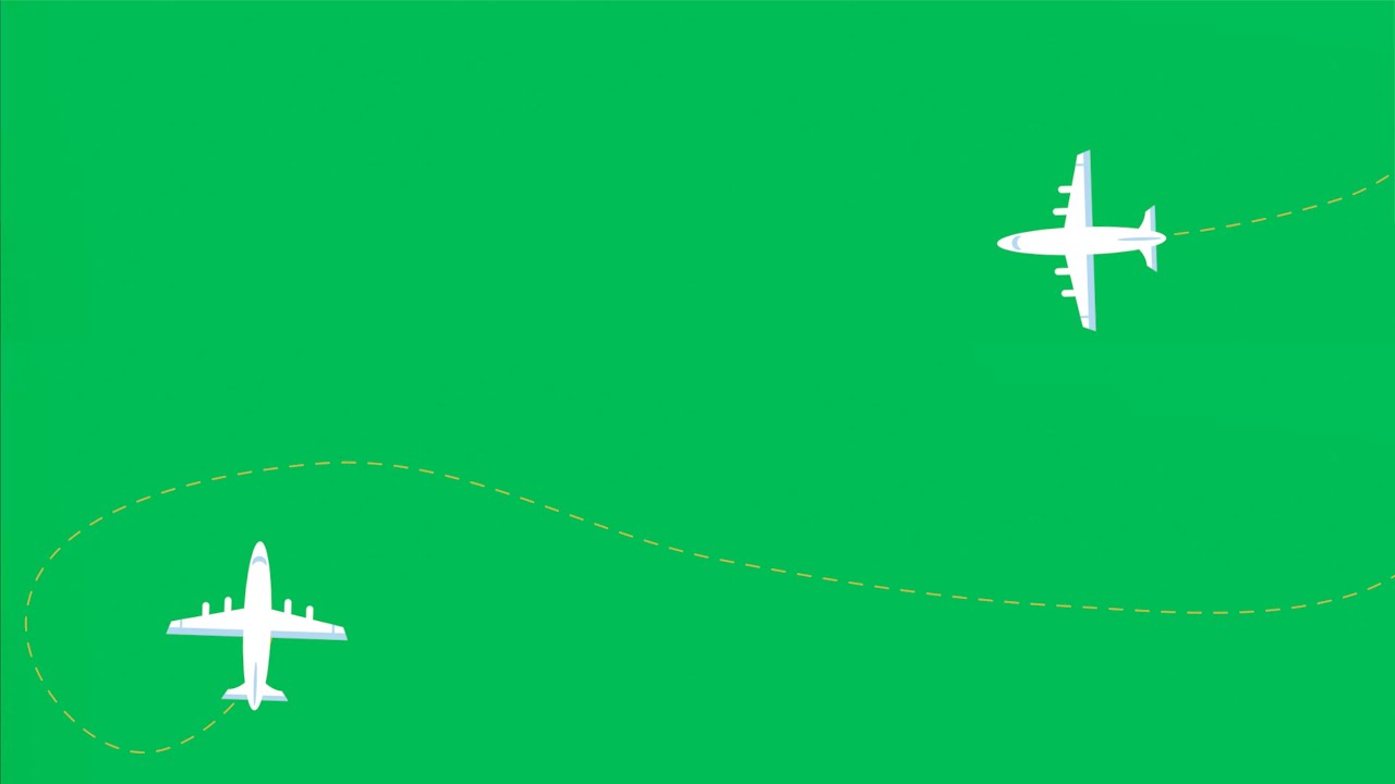 Green Screen Airplane Motion Graphics - 4K - YouTube