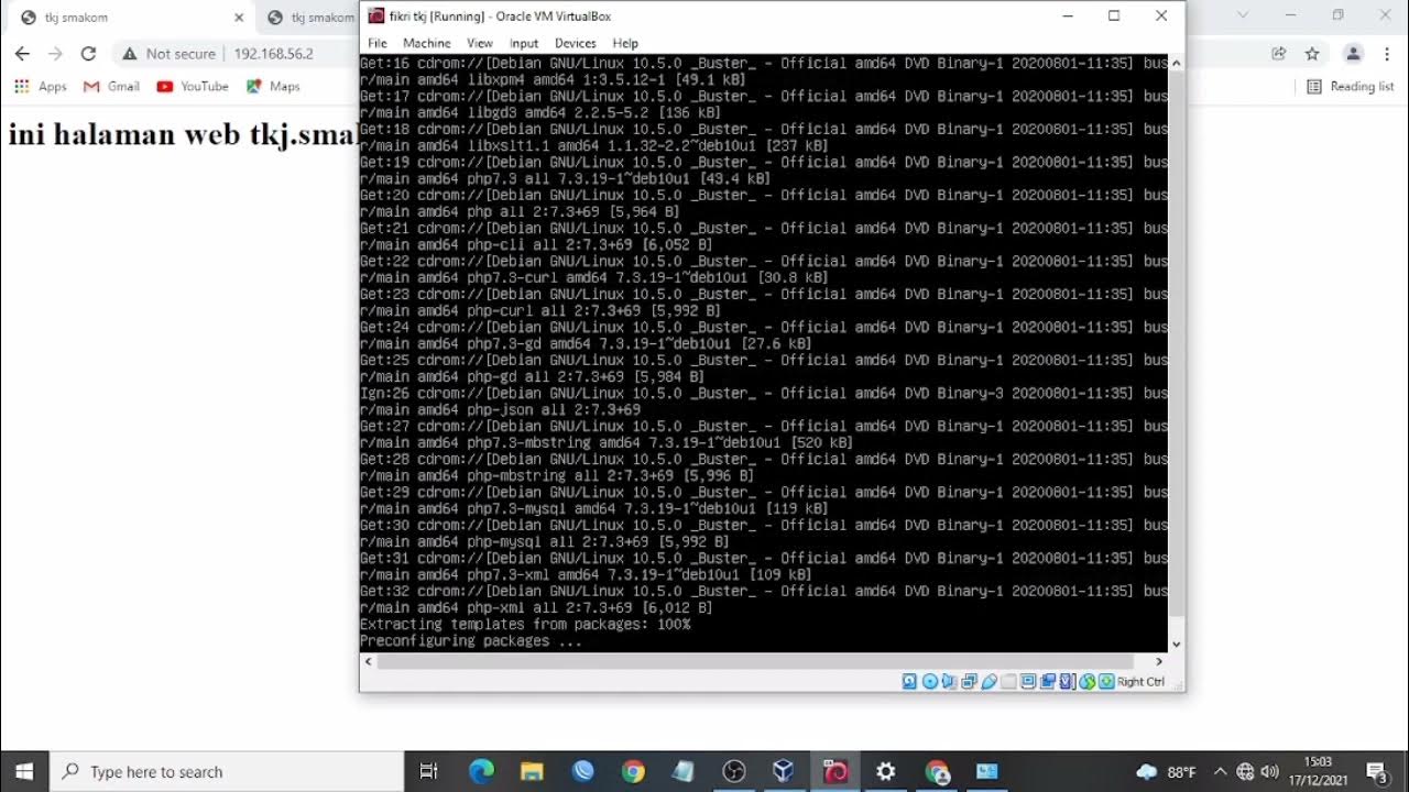 how to install mariadb-phpmyadmin debian 10 - YouTube