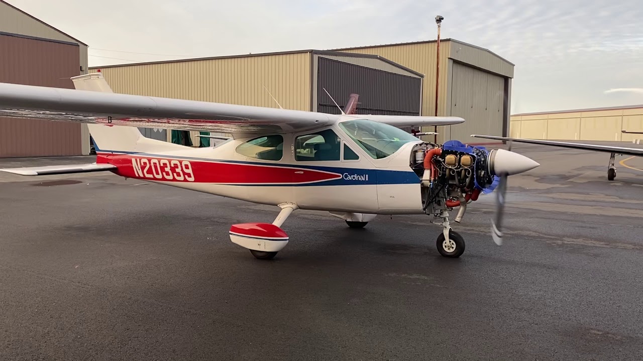 Cessna 177 Cardinal first engine run after installation. - YouTube