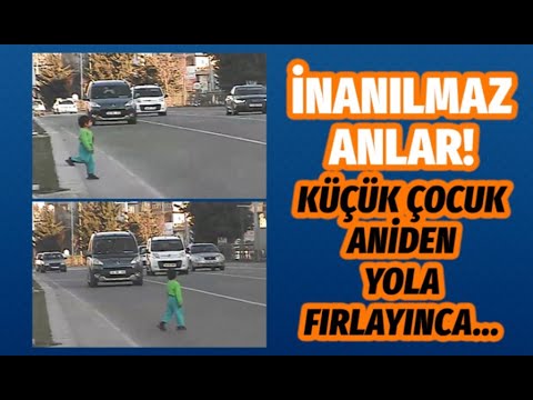 Malatya'da yola koşan çocuğu radar kamerasından gören polis kurtardı