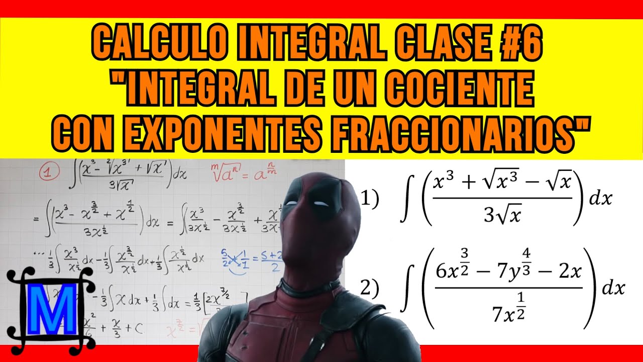 CALCULO INTEGRAL desde CERO //"INTEGRAL de un COCIENTE con exponentes ...