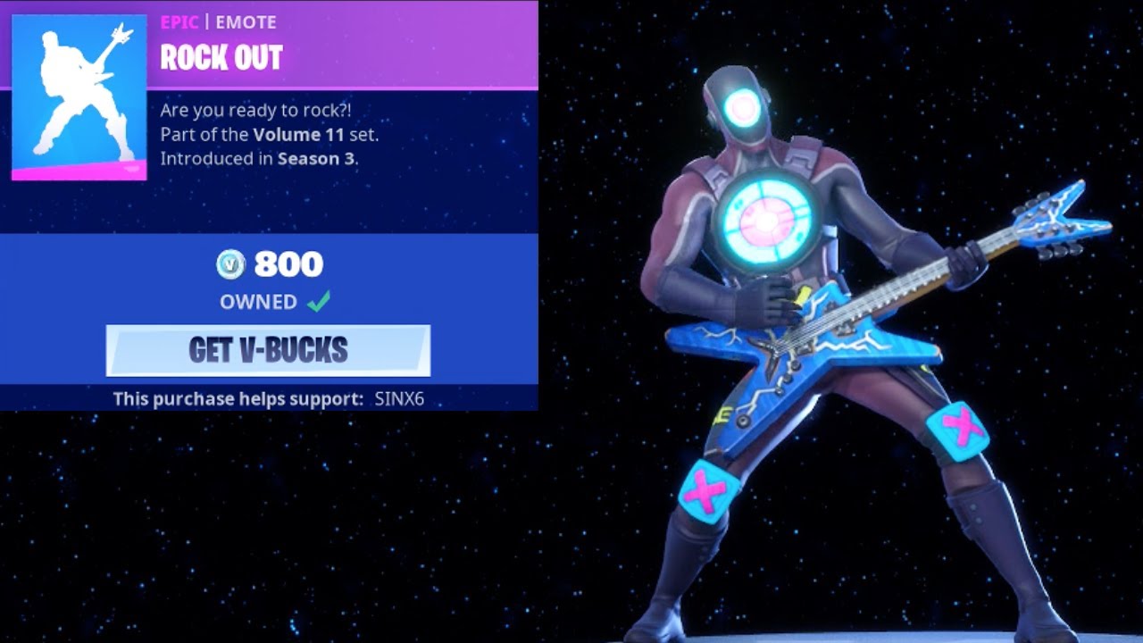 *NEW* MOO! + ROCK OUT EMOTE..! (Item Shop) Fortnite Battle Royale - YouTube