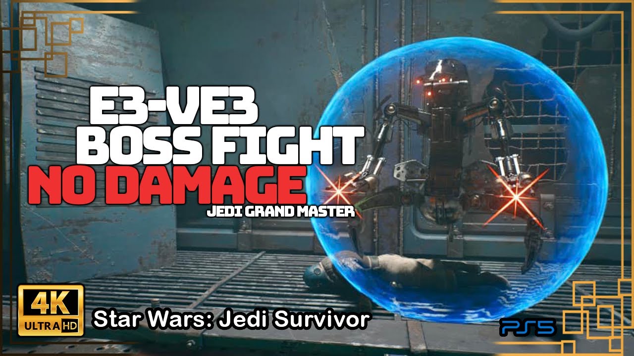 Star Wars: Jedi Survivor [Boss Fight] - E3-VE3 (No Damage/Hitless) - YouTube