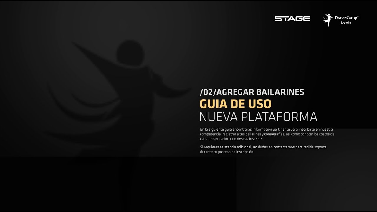 TUTORIAL PLATAFORMA STAGE | 02 AGREGAR BAILARINES - YouTube