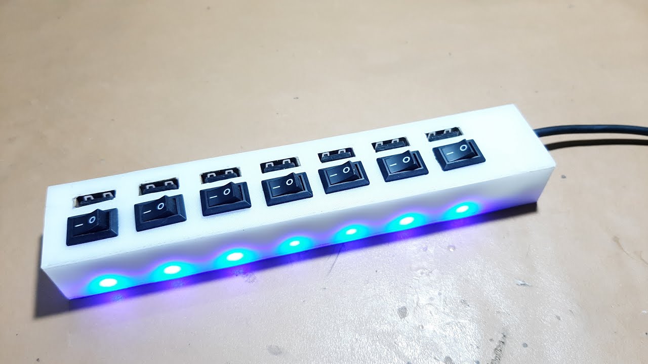 How to make USB extension board | Homemade USB hub for PC - YouTube