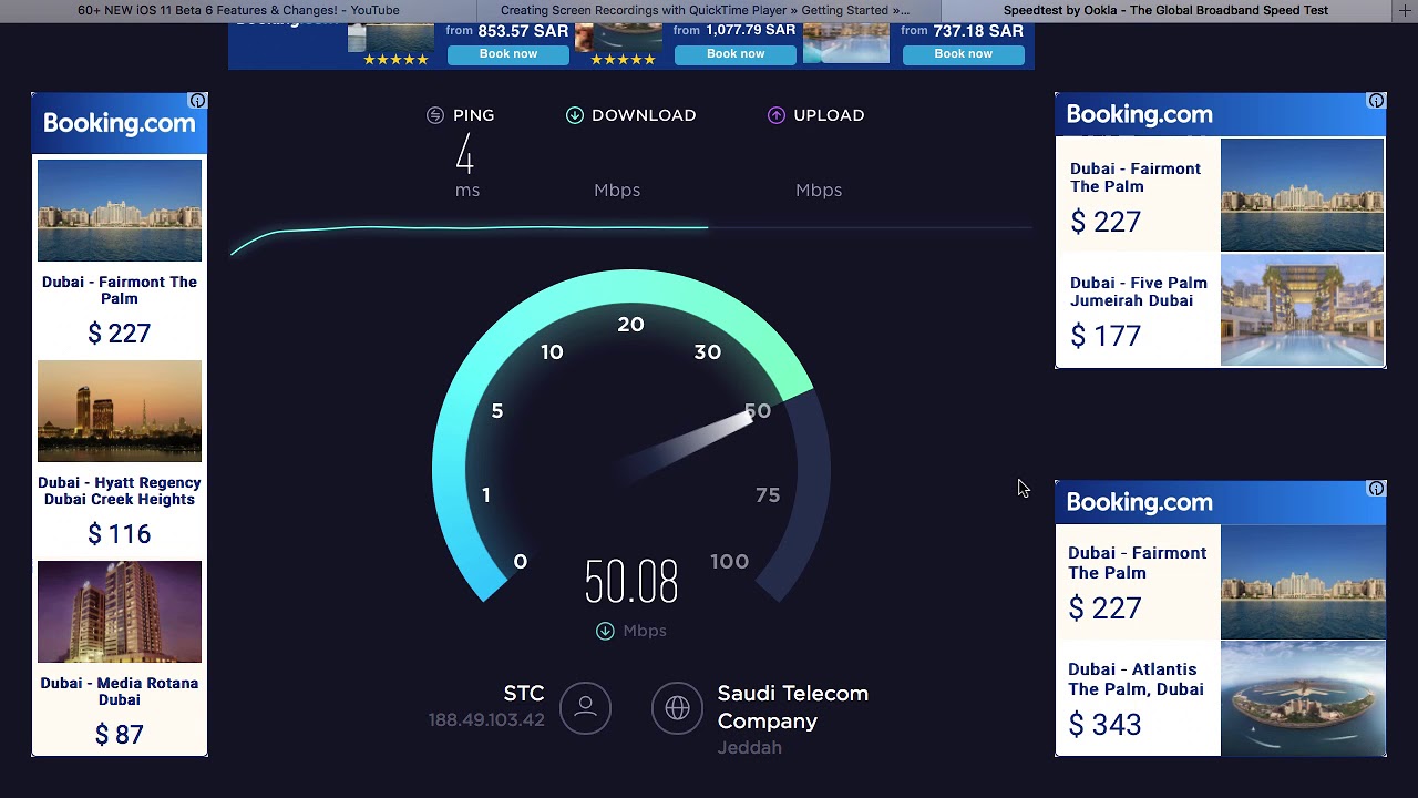 STC KSA FIBER OPTICS SPEED TEST 50MBPS YouTube