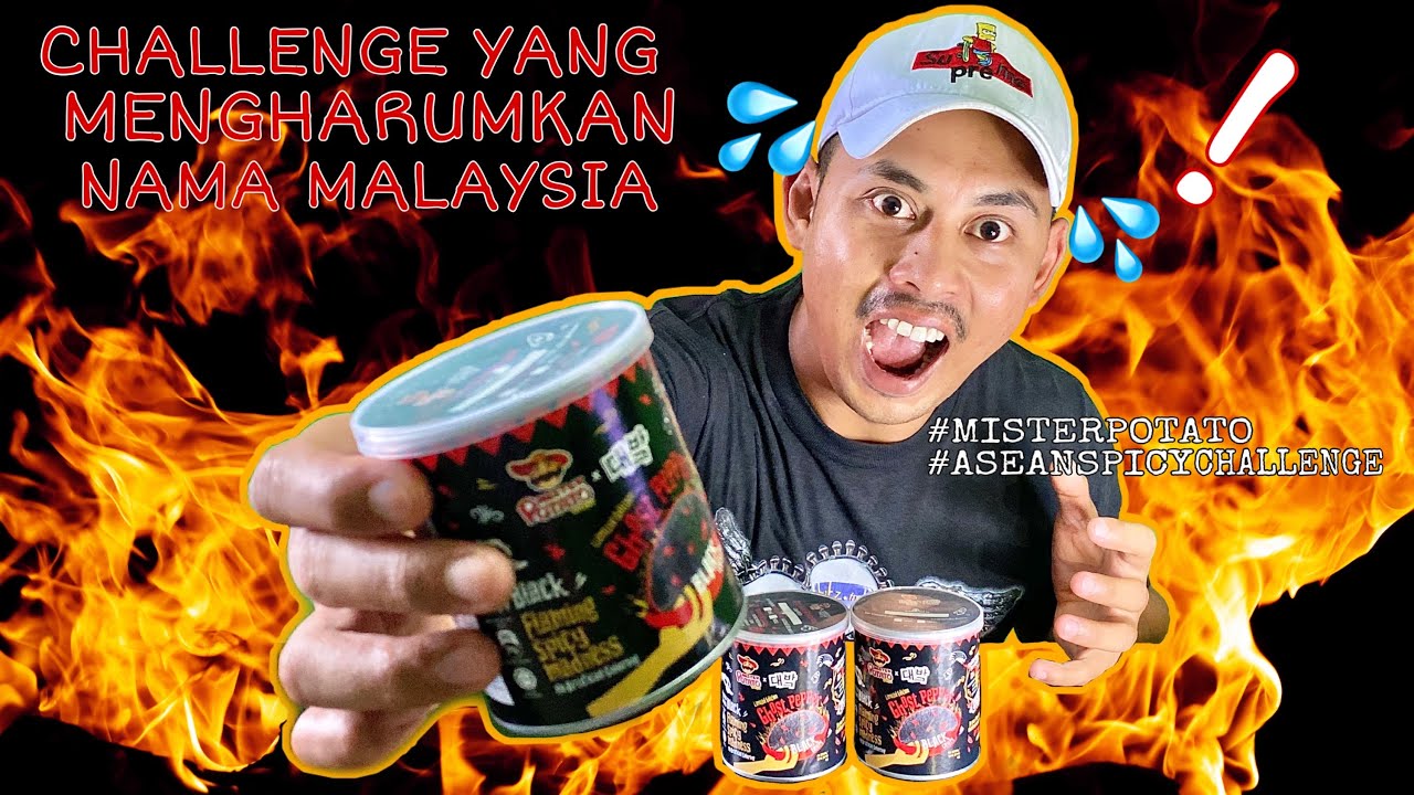 WORLD HOTTEST PRINGLES! Ghost Pepper Black Crisp! Mister Potato! - YouTube