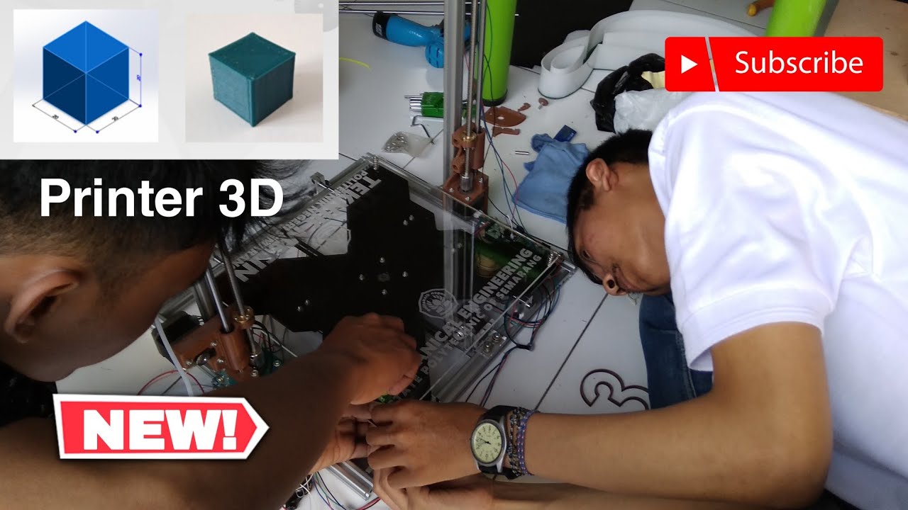 Prototipe Printer 3 Dimensi (3D) Tipe Fused Deposition Modelling (FDM ...