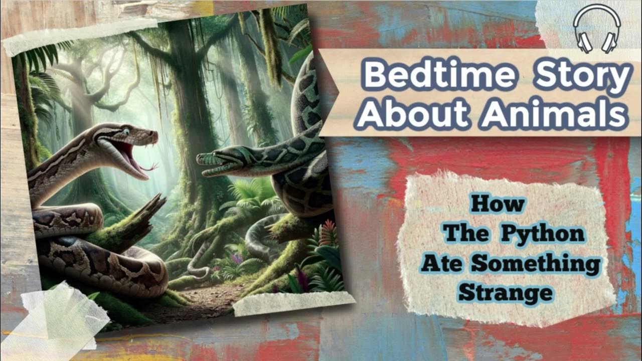 How The Python Ate Something Strange | Bedtime Story About Animals ...