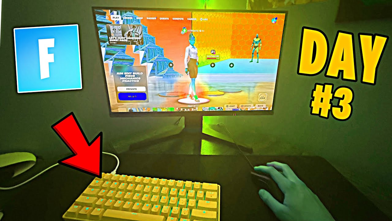 DAY 3 of *KEYBOARD and MOUSE* Progression (Fortnite) - YouTube