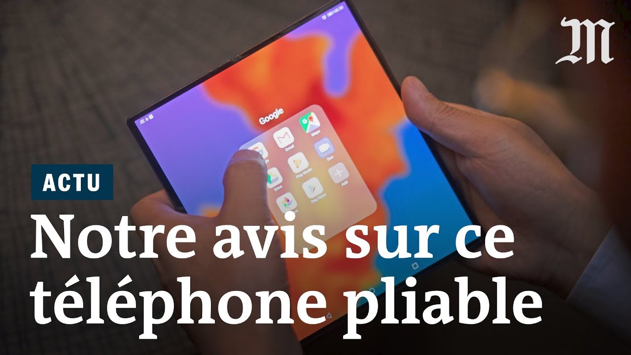 Smartphone pliable : nous avons testé le Huawei Mate X - YouTube