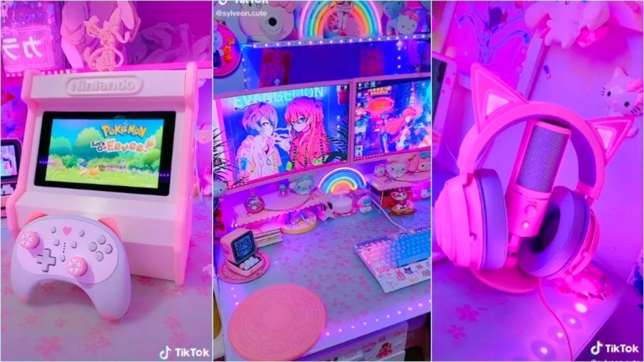 KAWAII GAMING SETUP + LINKS INCLUDED 😍💕 - TikTok Compilation - YouTube