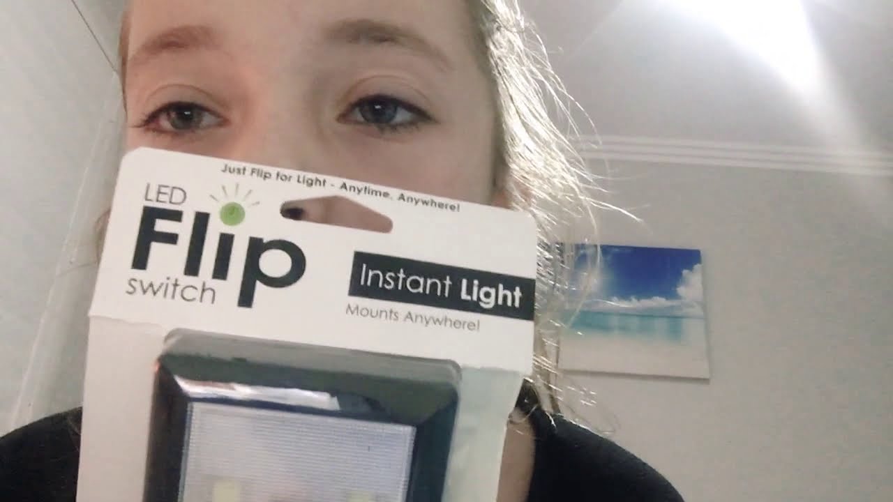 Opening led flip switch - YouTube