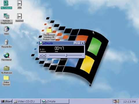 Anime on Windows 95?? Windows 95 25th Anniversary - YouTube