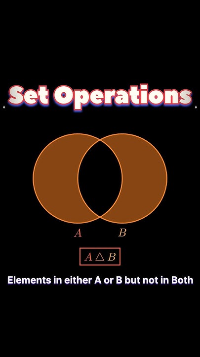 Understanding Set Operations using Venn Diagram|| #settheory - YouTube