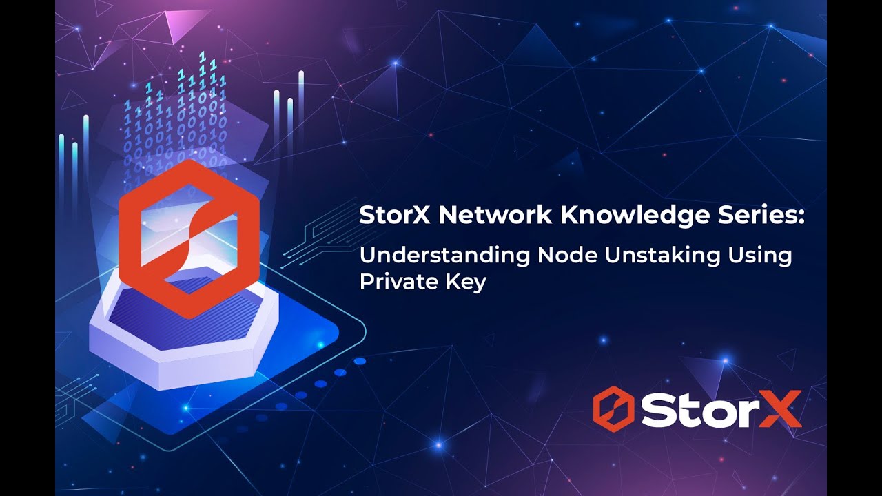 | StorX Network l How to Unstake your node using Private Key - YouTube
