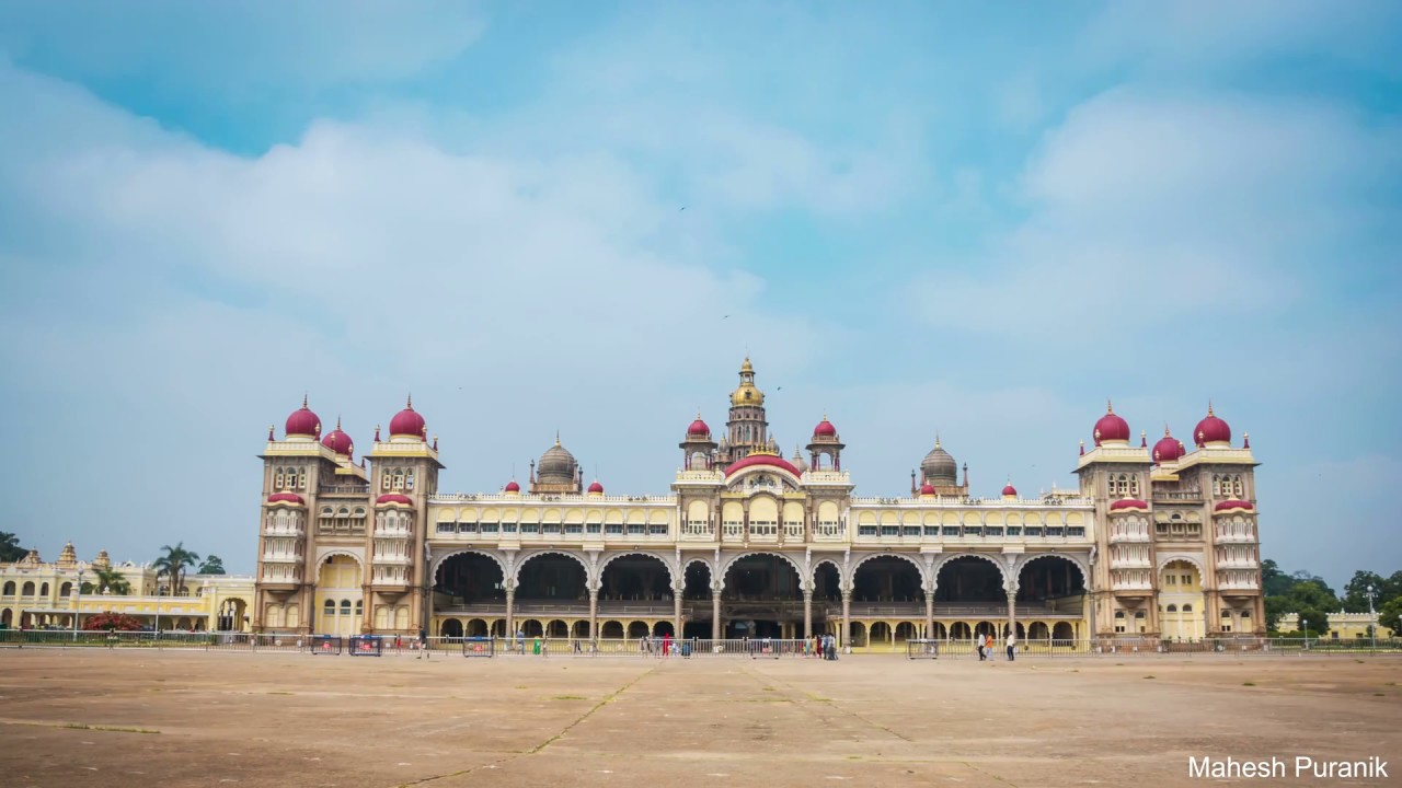 4K Time Lapse Video Of Mysore Palace - YouTube