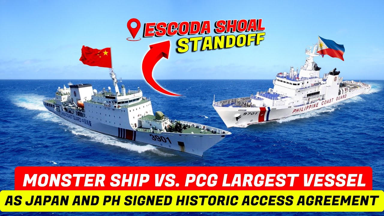 Philippine Coast Guard's Largest Ship and China's Monster Ship on ...