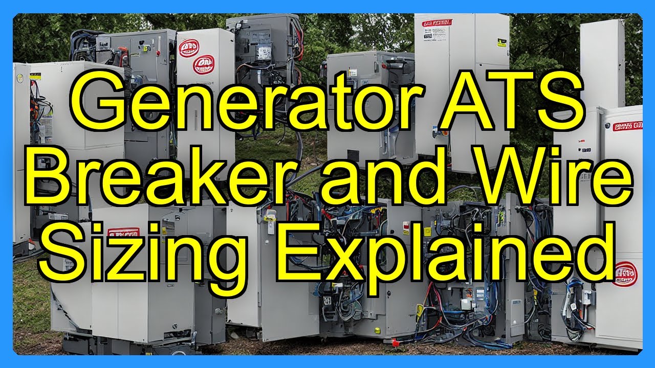 Generator ATS Breaker and Wire Sizing Explained - YouTube