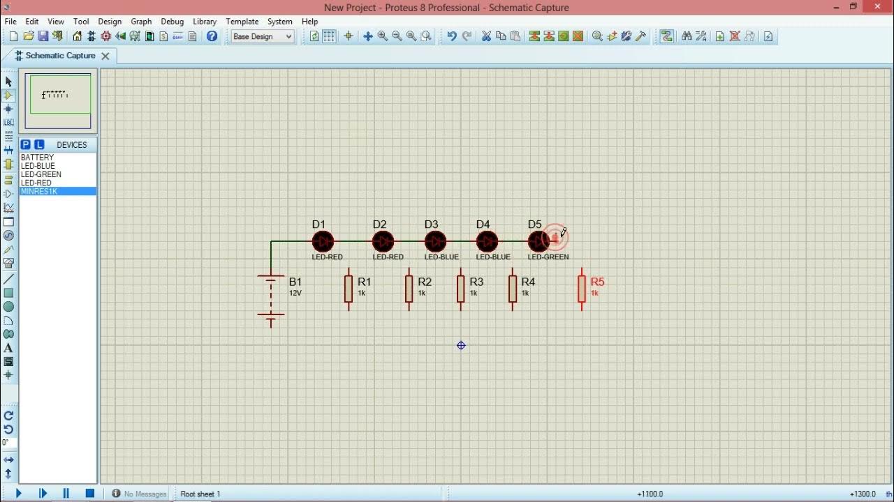 proteus tutorial 2 || simple 12 v battery charging level indicator circuit design - YouTube