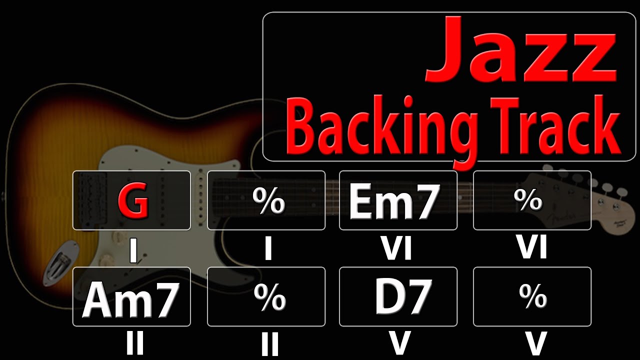 Jazz Four Style (G Em7 Am7 D7) Backing Track 120bpm - YouTube