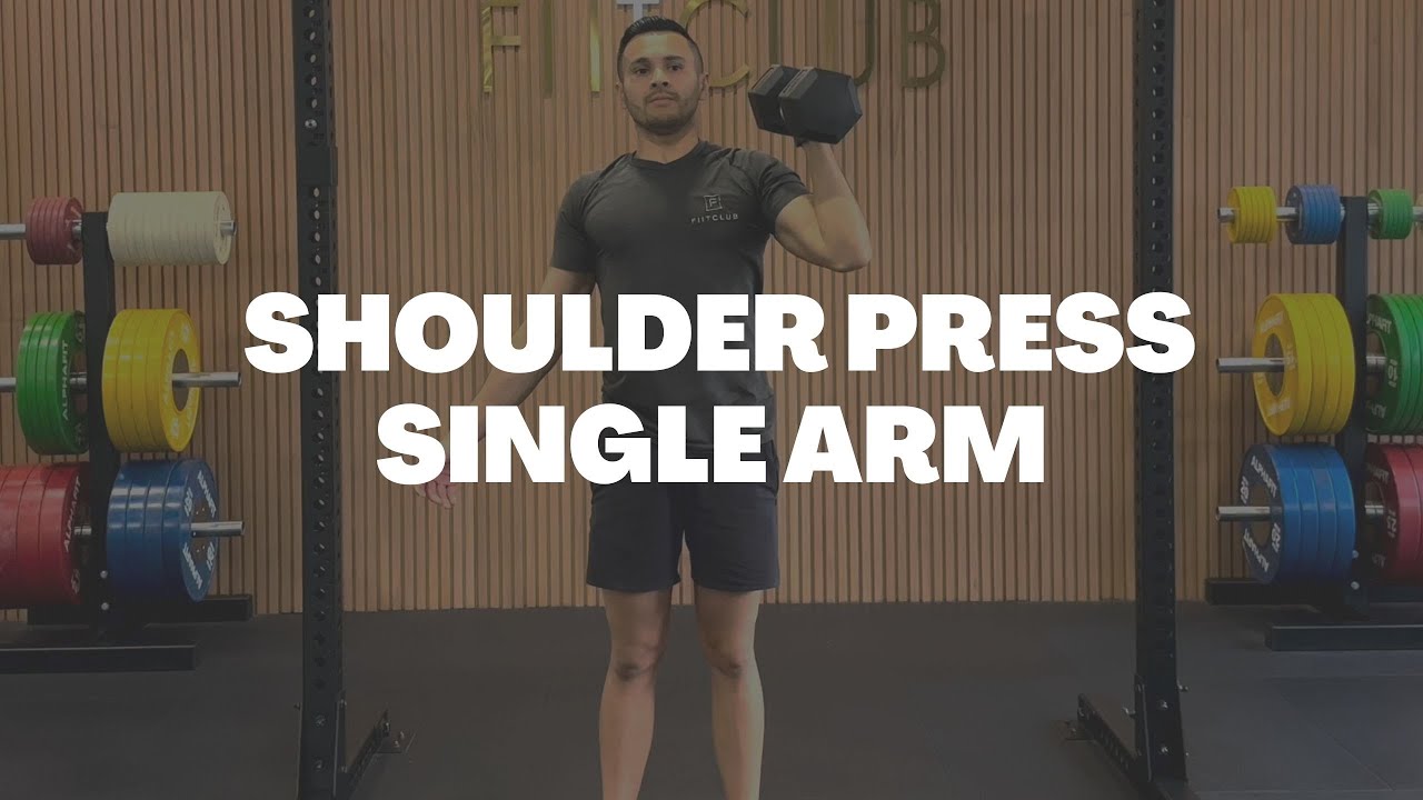 Single Arm Shoulder Press - Standing - YouTube