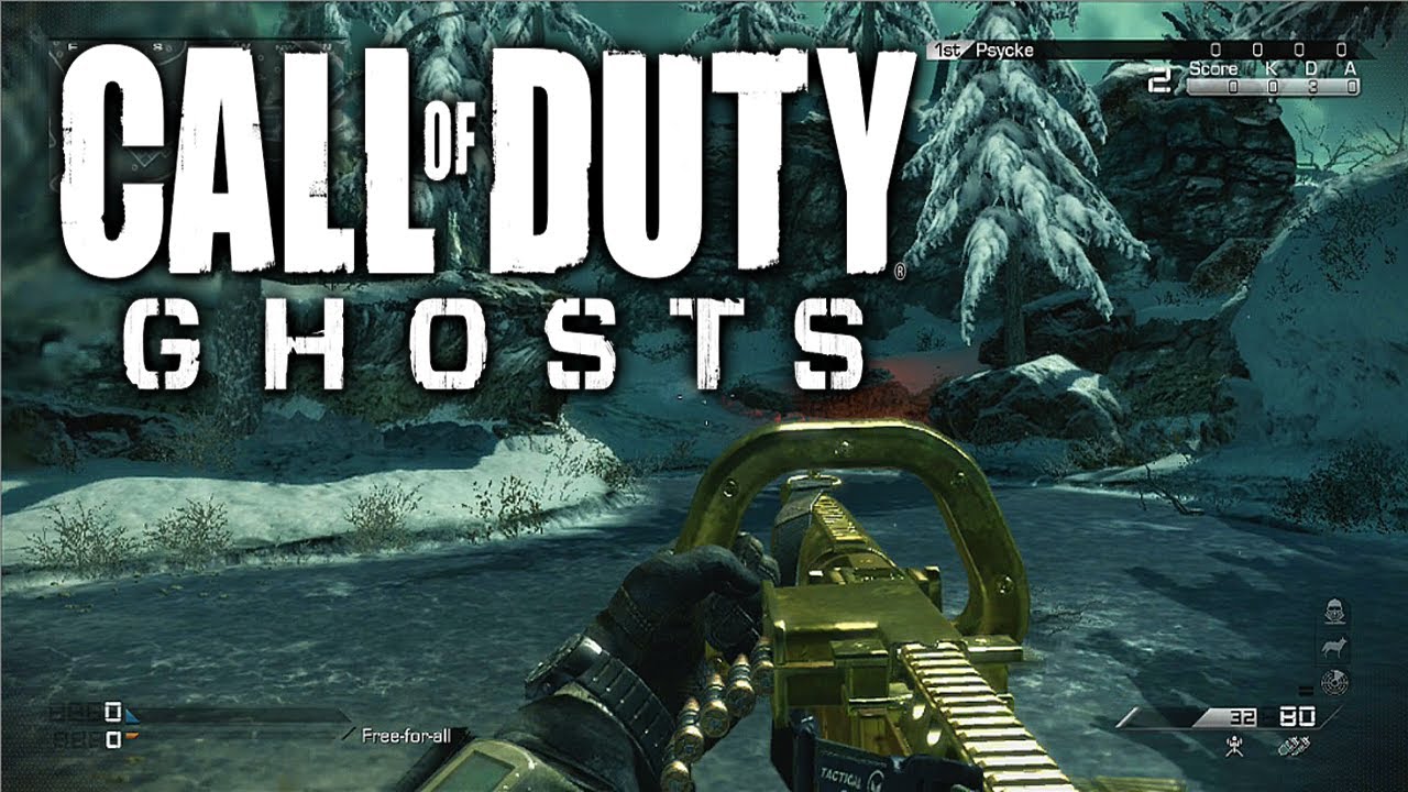 Call of Duty: Ghosts - All Gold Light Machine Guns - YouTube