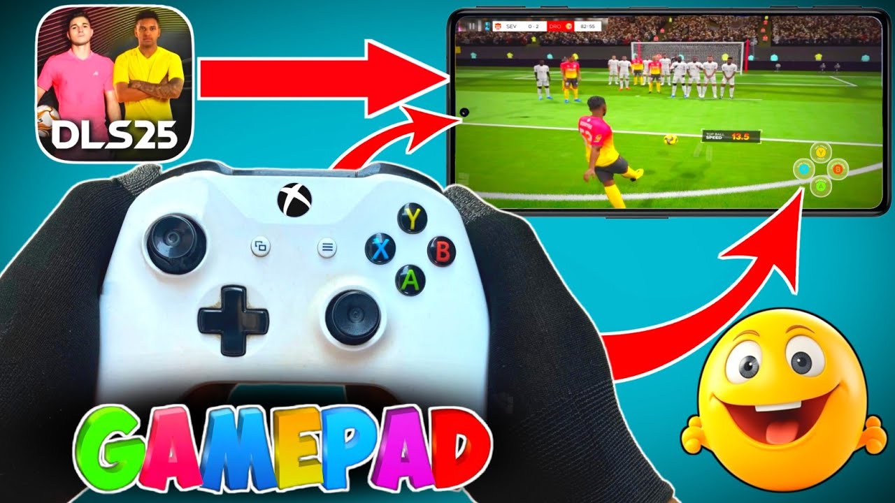 HOW TO PLAY DLS 25 WITH Xbox GAMEPAD 🎮 | BEST UPDATE IN DREAM LEAGUE ...