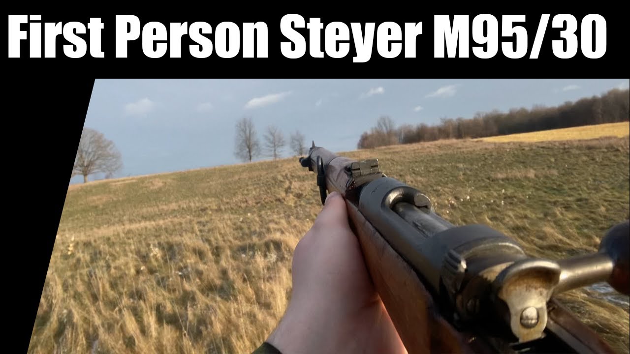 Firing the Steyer Stutzen M95/30 in First Person - YouTube