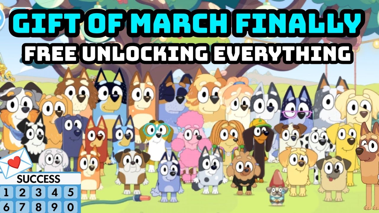 Bluey Let's Play Gift Of March Finally Free Unlocking Everything In ...