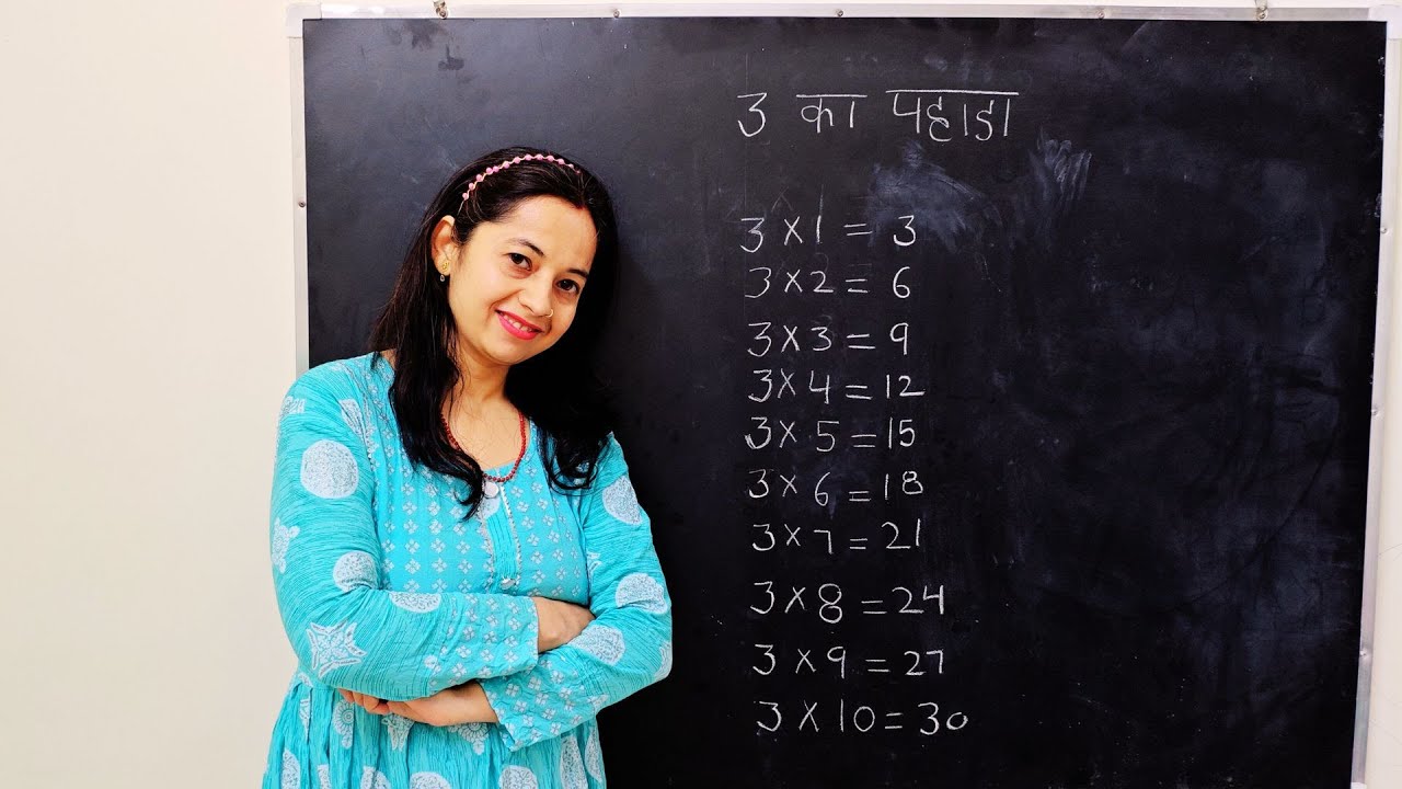 Table of 3 in Hindi | 3 का पहाड़ा | Multiplication Tables in Hindi ...