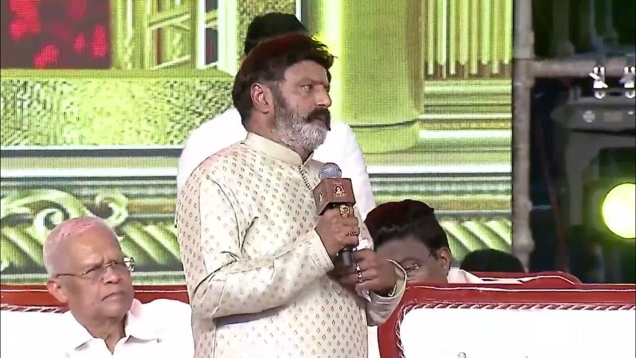 Nandamuri Balakrishna's extraordinary words about Sr NTR | NTR 100 Years Celebrations - YouTube