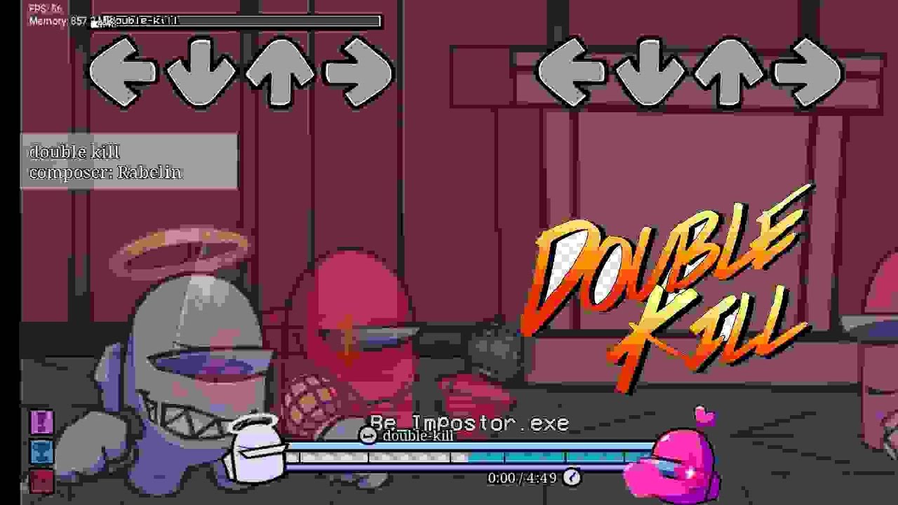 FNF double kill white impostor and me vs lovepink impostor sing it ...