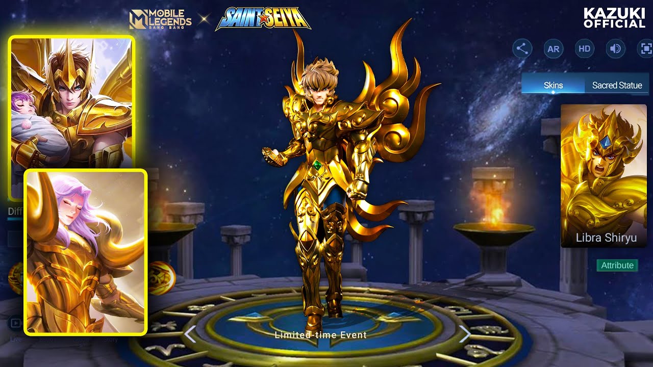 SAINT SEIYA COLLAB SKINS REVIEW | HOK | MOBILE LEGENDS - YouTube