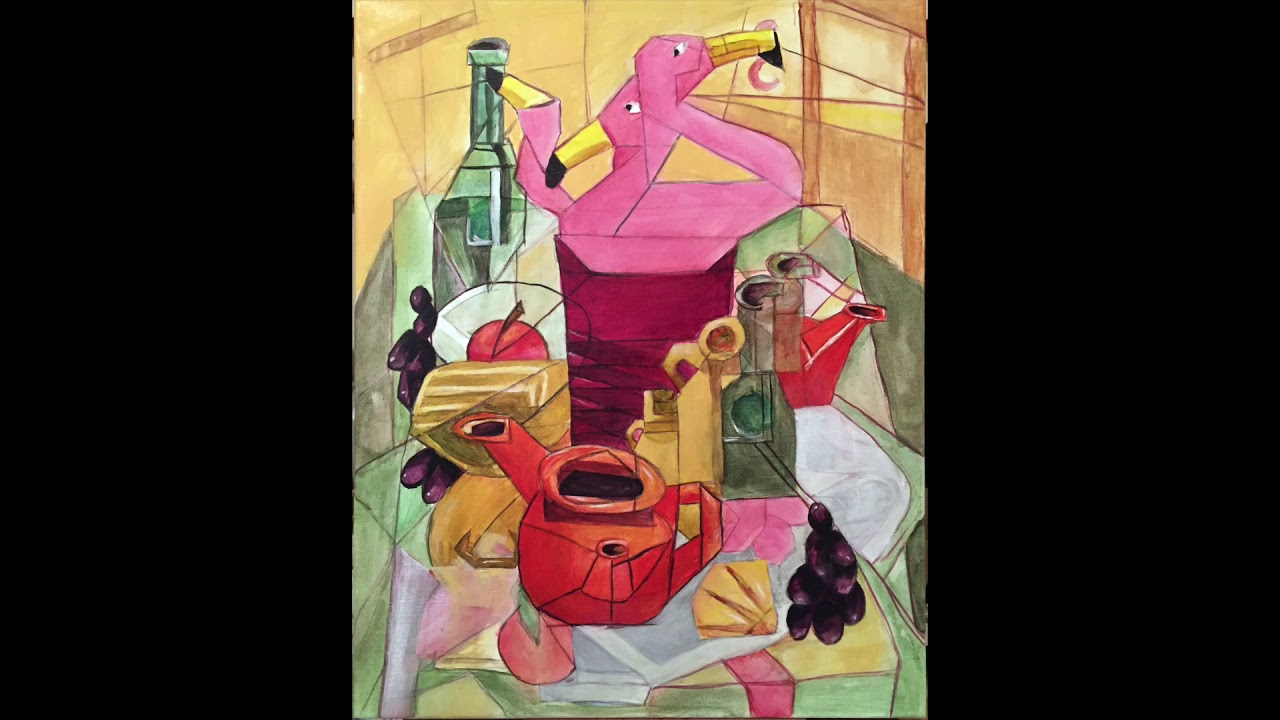Cubist Still Life with Flamingo - YouTube