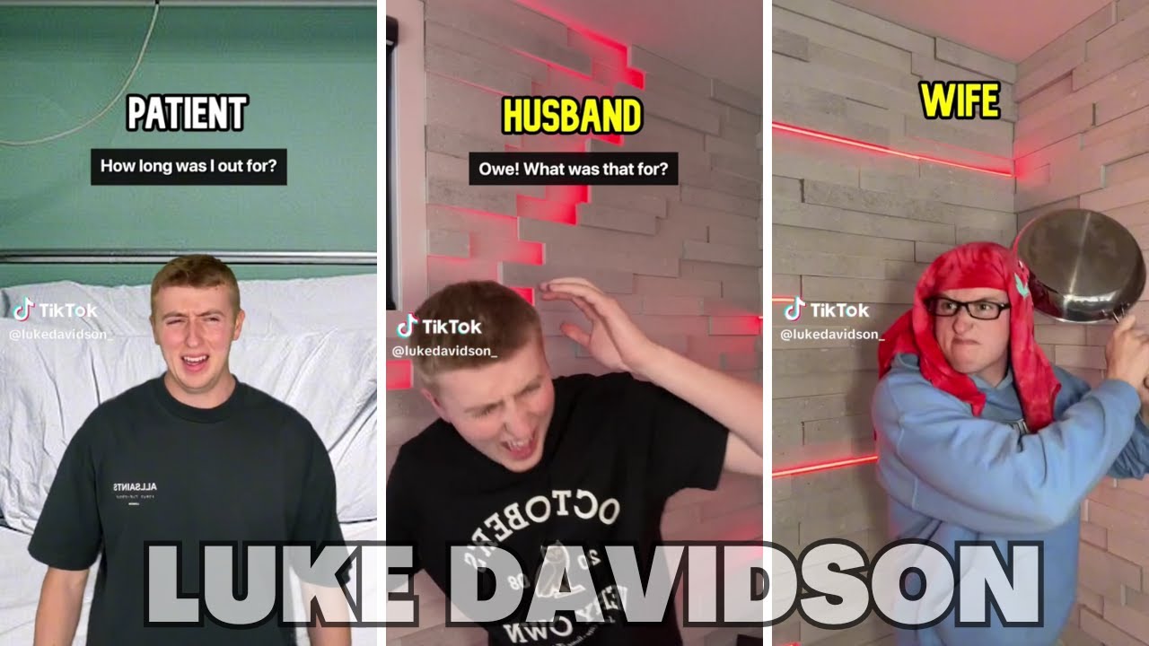 LUKE DAVIDSON TOP FUNNIEST TIK TOK SKITS | Try Not To Laugh Watching ...