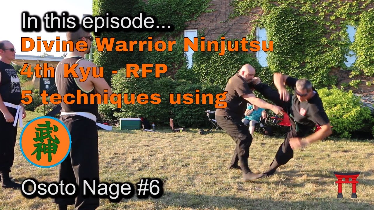 Bujinkan Ninjutsu, 4th Kyu, part 35 - osoto nage #6 - YouTube