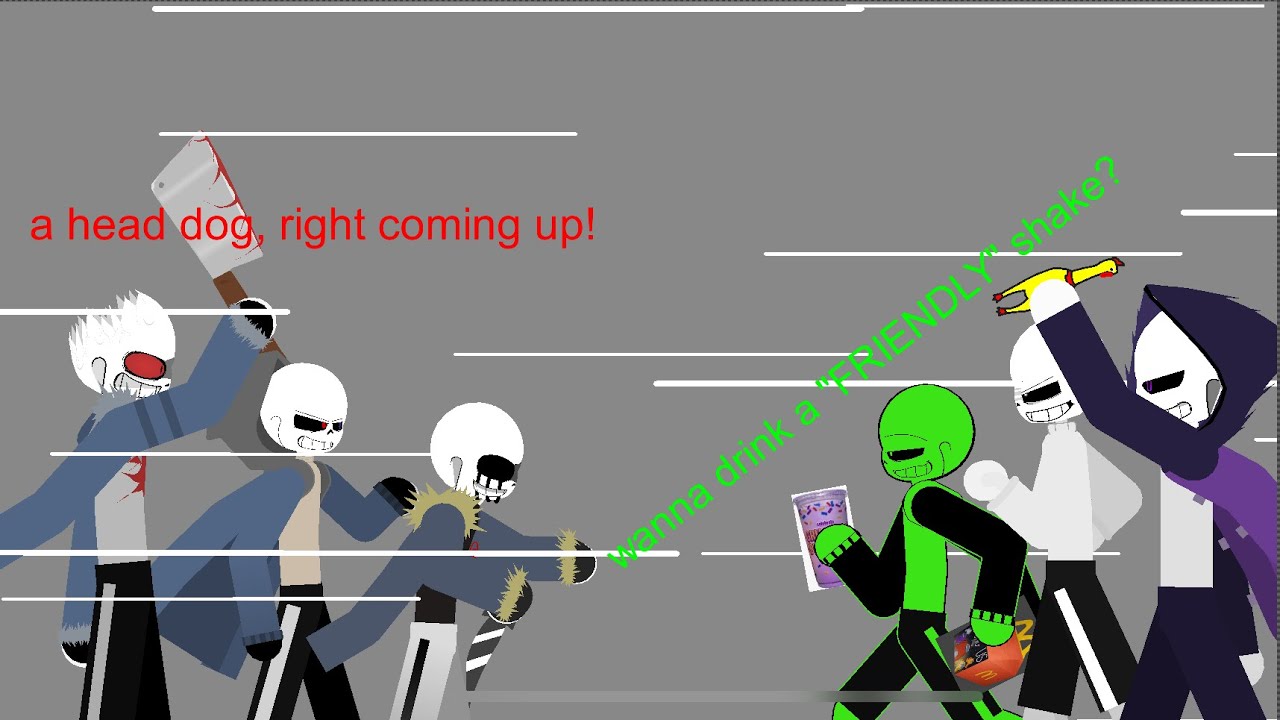 Finally, murder time trio vs joke time dou with epic!sans (part 2 of ...