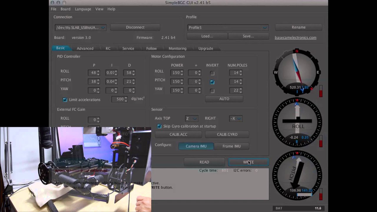 BG Handheld Setting -GUI v2 41b5- - YouTube