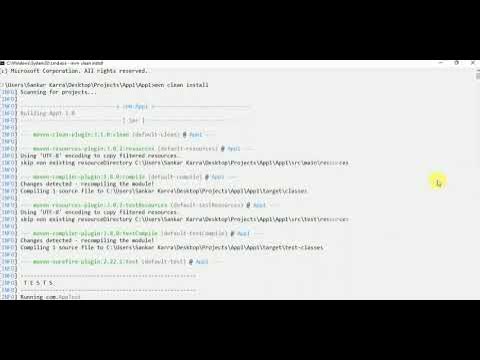 Converting Maven Application Into Jar file by using CMD - YouTube