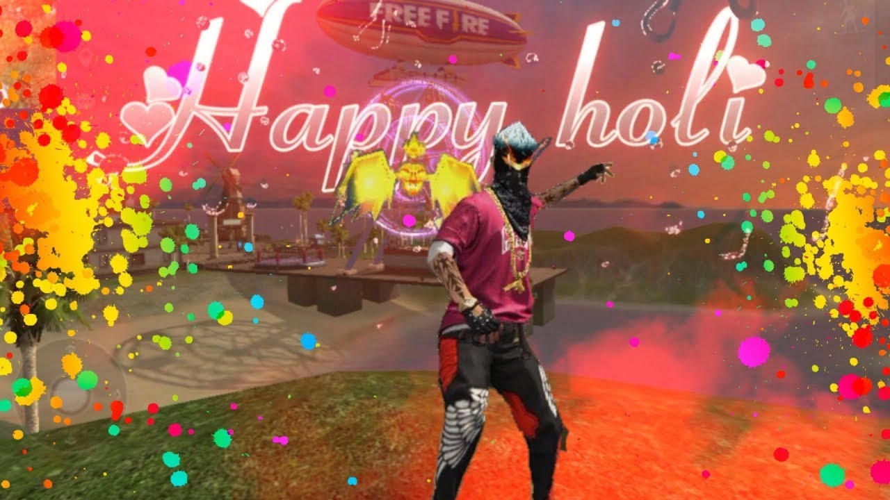 Happy Holi Special Status Free Fire |Free Fire Holi Status | Holi ...