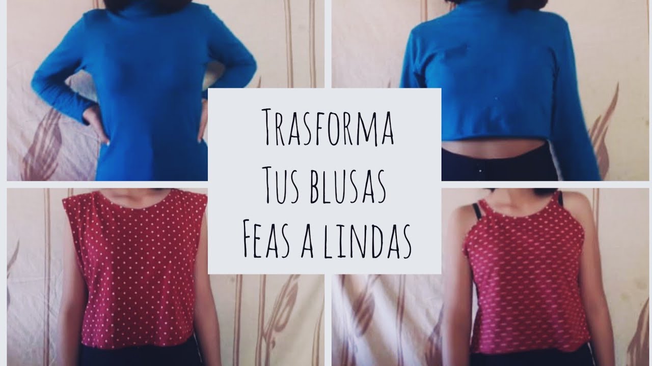 2 ideas para trasformar tus blusas feas a lindas /Pau santos - YouTube