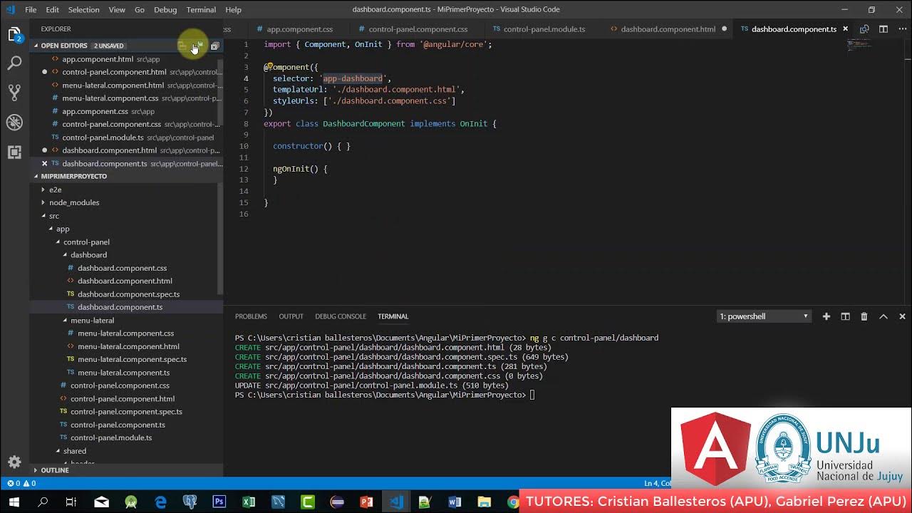 modulos y componentes en Angular EJEMPLO DE PRACTICA PARTE 4/5 - YouTube