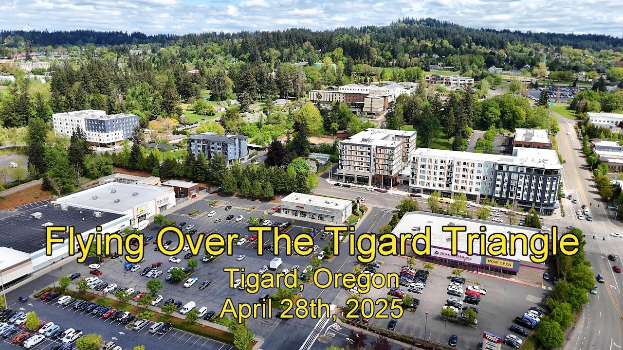 Flying Over The Tigard Triangle - Tigard, Oregon - April 28th, 2025 ...